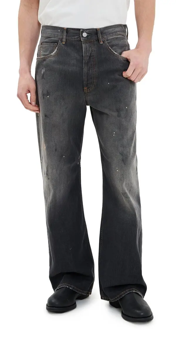 Acne Studios 2021 Loose Fit Jeans - Black Trafalgar | Editorialist